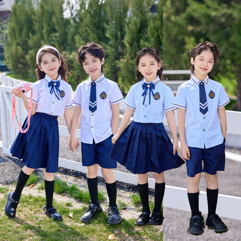 小学生校服英伦风夏季儿童班服主持六一儿童节演讲幼儿园园服演出