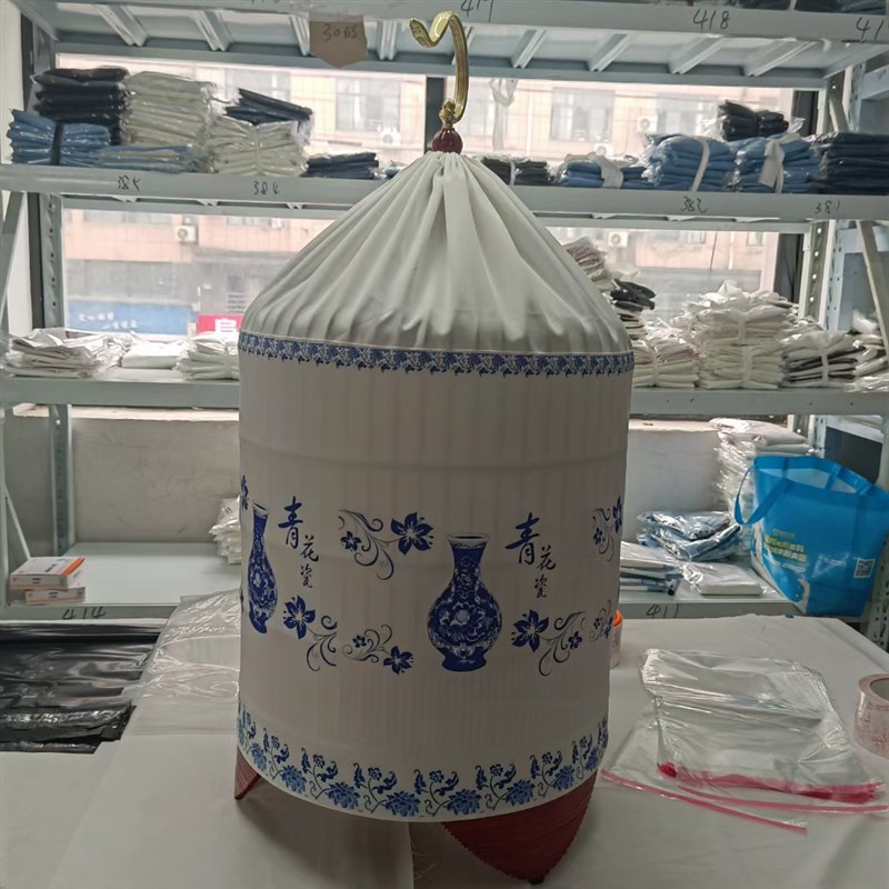 广笼双层鸟笼衣画眉笔布青花瓷笼罩丝滑柔软透气易清洗送夹子紮带