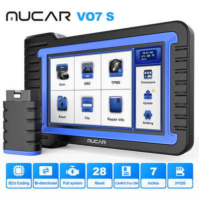 MUCAR VO7S汽车诊断工具Obd2扫描仪ECU编码28项重置功能主动测试