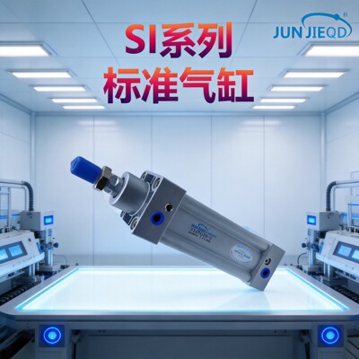 气缸厂家SI32/40/50/63/80/100/125可调气缸米字型气缸非标气缸