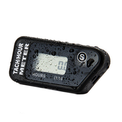 汽油发电机摩托车计防水LCD计时器 单次计时 保养提醒Hour Meter