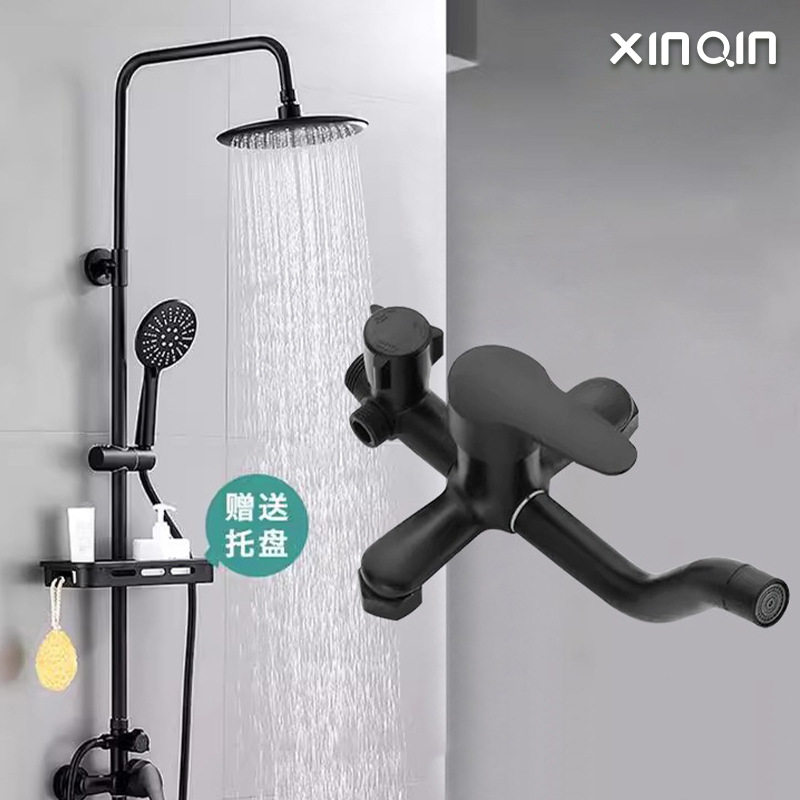 卫生间简约花洒淋浴套装卫浴喷头恒温增压用酒店整套淋浴器