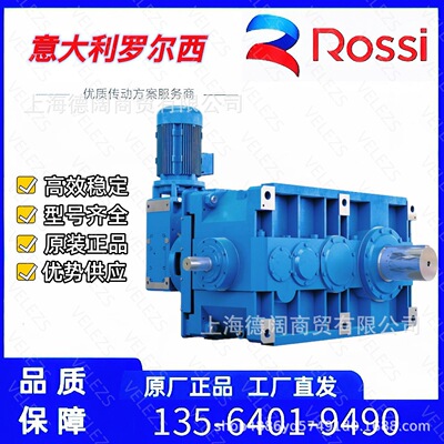 意大利Rossi斜齿轮减速机罗尔西H系列螺旋锥齿轮箱直交轴减速器