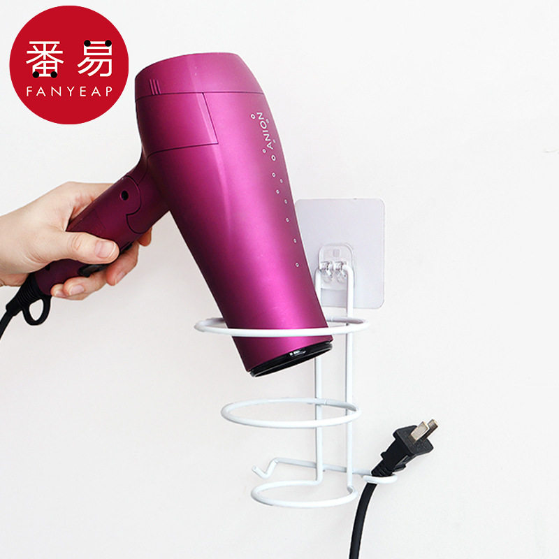 吹风机架A1pn001-置物架免打孔卫生间电吹风收纳支架吹风筒壁挂
