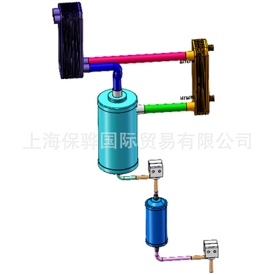 8.5Nm3/min不锈钢板式预冷器协同气水分离器使用提升系统除水率