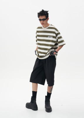 sfttr中裤宽松潮立体打褶