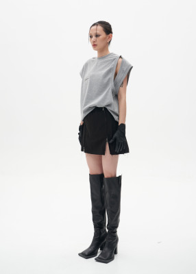 sfttr宽松四季无袖背心双袖口