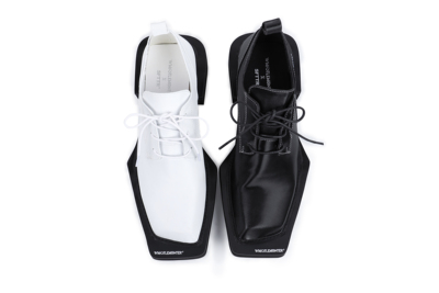 亮面增高厚底通勤德比方头皮鞋