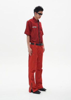 金属尼龙短袖短袖衬衫sfttr