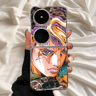 JOJO星圈徐伦适用于pocket2手机壳新款透明PC硬壳p50pocket保护套折叠屏外壳MotoRazr50U三星ZFold6米MixFlip