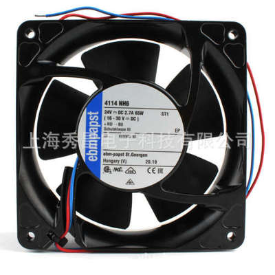 现货4114NHH 4114NHHR原装正品德国ebmpapst 24V 12.5W耐高温风扇
