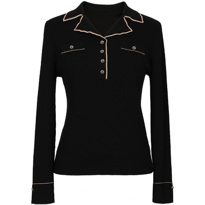 简爱诺优雅气质绵羊毛针织衫