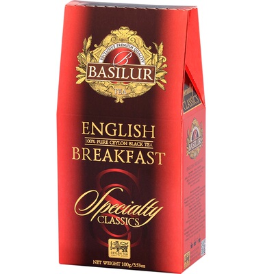 宝锡兰Basilur英式早餐茶Breakfast盒装实惠装100克进口礼物礼品