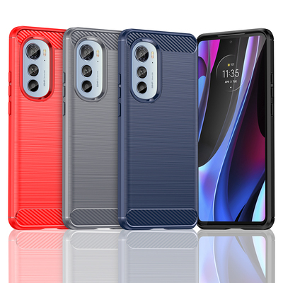 适用于Motorola Moto Edge 2022手机壳碳纤维拉丝磨砂质感超薄硅胶软壳防摔防滑保护套全包边