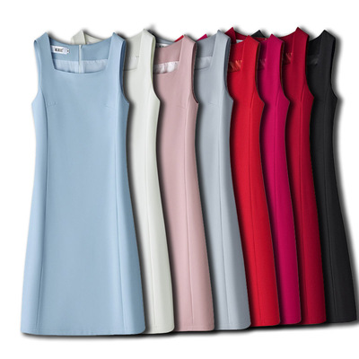 主持人正装连衣裙正式场合职业西装裙演讲播音艺考比赛服装工作裙