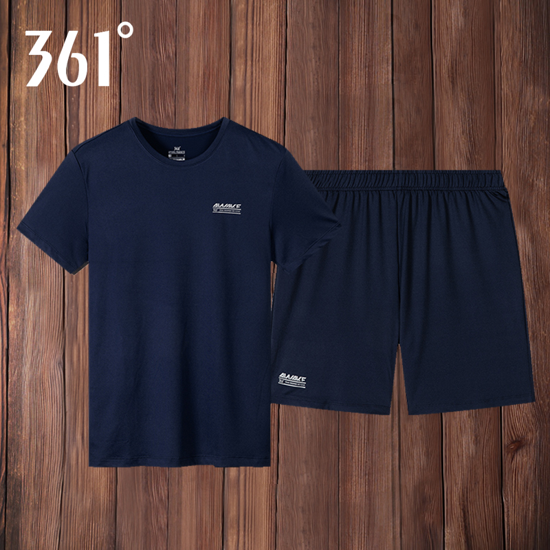 361运动套装男2023夏季新款男士透气运动服361度官方旗舰短裤短袖_虎窝淘
