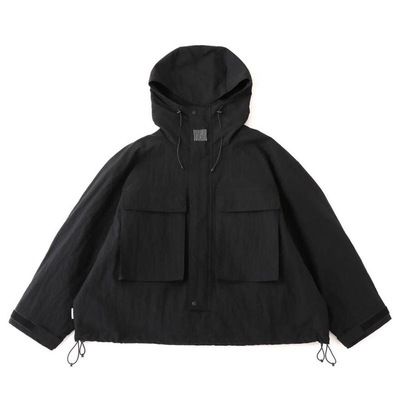日系机能重磅尼龙连帽冲锋衣
