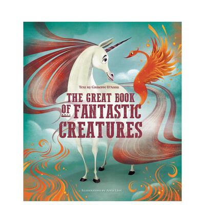 【预售】神奇生物图鉴大全The Great Book of Fantastic Creatures英文儿童绘本虚构类Federica Magrin精装White star进口原版书9