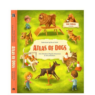 【现货】犬类地图集Atlas of Dogs英文儿童绘本动物生态环保?těpánka Sekaninová精装6-9岁Albatros Media进口原版书