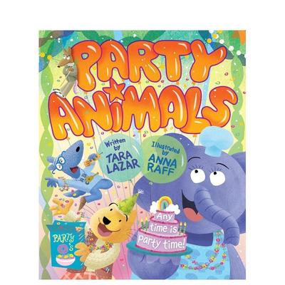 【现货】派对动物们Party Animals英文儿童绘本虚构类Tara Lazar精装Disney进口原版书9781368096898
