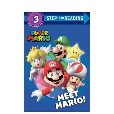 【预售】马里奥 任天堂【Step into Reading】Meet Mario! 英文儿童趣味Malcolm Shealy简装Random House 进口原版书9780593304440