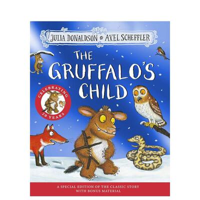 【预售】咕噜牛的孩子（20周年纪念版）The Gruffalo's Child 20th Anniversary Edition英文儿童绘本动物生态环保Donaldson平装M