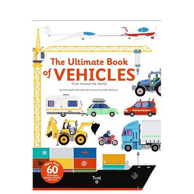 【现货】【系列翻翻立体书】交通工具【The Ultimate】Book of Vehicles英文儿童趣味Baumann精装Twirl Books6-9岁进口原版书9782