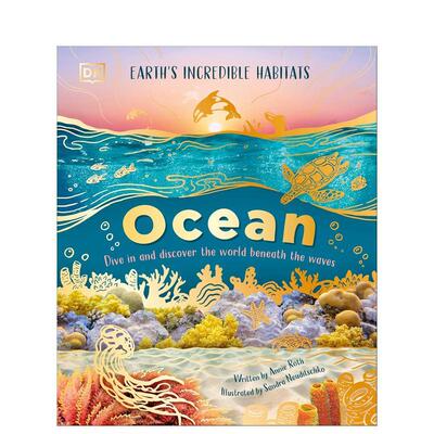 【现货】【不可思议地球栖息地】海洋【Earth's Incredible Habitats】Ocean英文儿童绘本动物生态环保Annie Roth精装DK Children