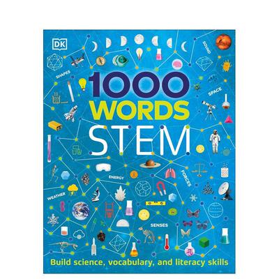 【现货】【DK】1000个单词STEM【Vocabulary Builders】1000 Words英文语言学习DK精装DK Children进口原版书9780241458969
