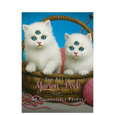 【现货】马里恩派克的艺术 30张可收藏的明信片The Art of Marion Peck英文文创明信片Marion Peck盒装Cernunnos进口原版书978237