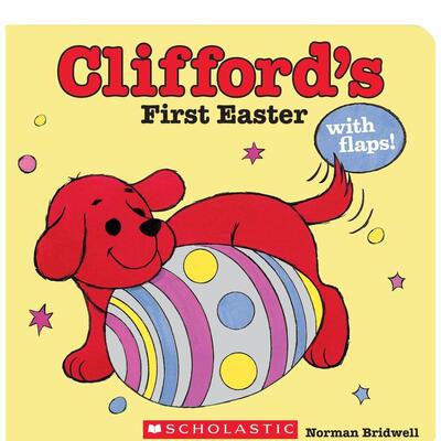 【现货】【大红狗克利弗德】苐一个复活节【CLIFFORD】FIRST EASTER英文儿童绘本IP系列Norman Bridwell精装Scholastic3-6岁进口原