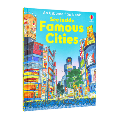 【预售】【翻翻书】揭秘世界名城【See Inside】Famous Cities英文儿童趣味Matthew Oldham纸板书Usborne children’s books进口原
