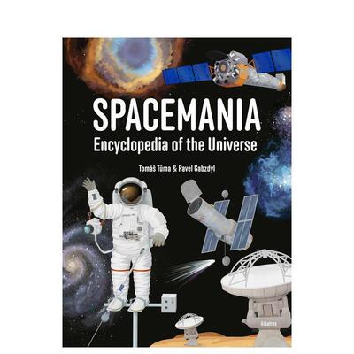 【现货】太空漫游 宇宙百科全书Spacemania英文儿童绘本知识百科Pavel Gabzdyl精装Albatros Media3-6岁进口原版书9788000070933