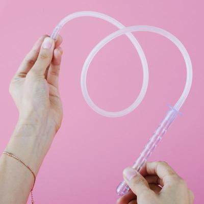 姿邑冲洗器配件导水管接驳头套装冲洗头9孔+PVC60厘米导管独立装