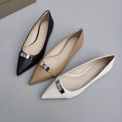 镇店  自留~Federica Di Donato简约高端舒适通勤平底单鞋女73608