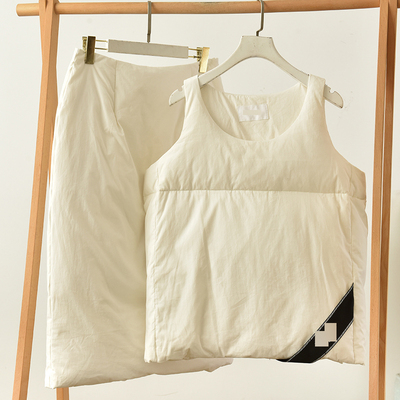 羽绒背心+半身裙套装冬季时尚休闲马甲两件套百搭 莉2970  G5-2