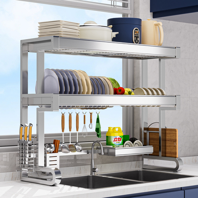 厨伴304不锈钢厨房水槽置物架