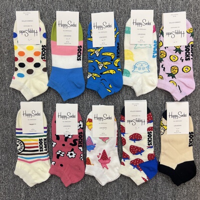 happysocks短袜女士浅口低帮短袜
