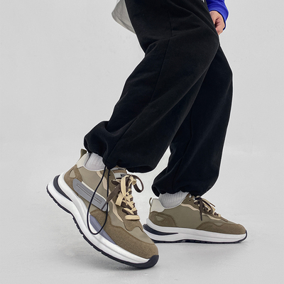 华夫鞋春季新款运动休闲复古