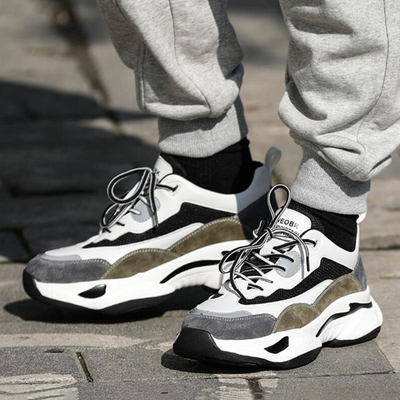 韩版厚底增高特大码运动风老爹鞋