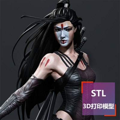 日本3d亚洲战士打印模型