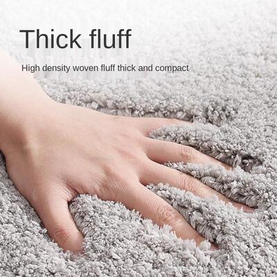 Bathroom Super Thick Fluff Fiber Bath Mat Shower Room Rugs M