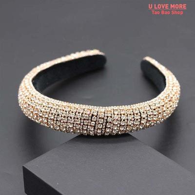 walk Luxury Personality Color Rhinestone Headband New Bar