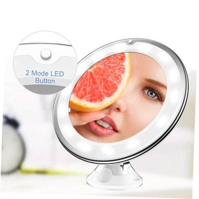 10X Magnifying LED Light Makeup Mirror Lamp Magnifier Batter