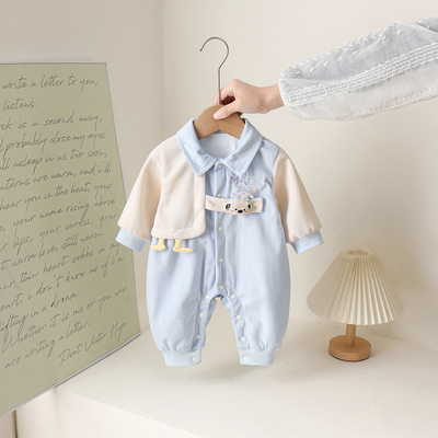 2026新款婴幼儿春季连体衣男女宝宝长袖A类哈衣儿童外出爬服春装