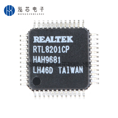 RTL8201CP-VD-LF 全新现货 贴片封装QFP-48 以太网收发器芯片