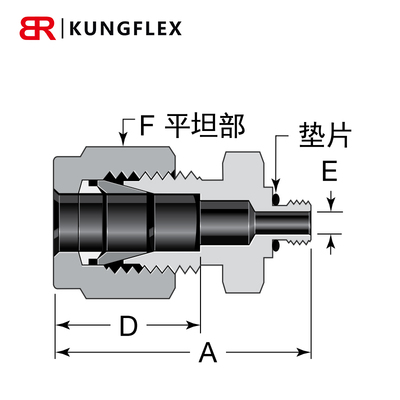 世伟洛克 swagelok 卡套接头 快速接头直通三通变径接头10-32系列