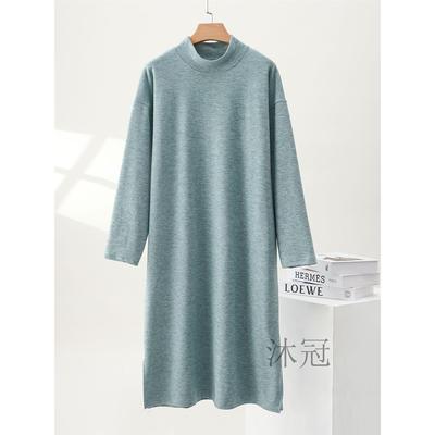 男士德绒高领睡裙秋冬护