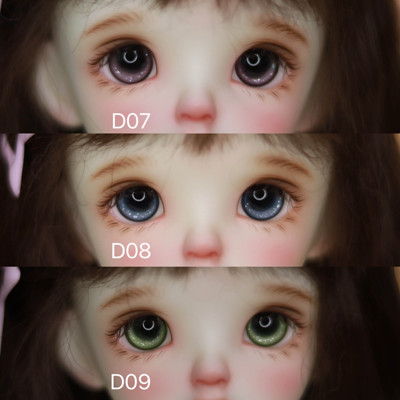 【拼色系列D07-D09】通贩款 初见bjd三四六分仿玻璃眼
