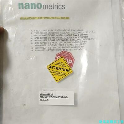 Nanometrics软件以及说明书8860-032034议价